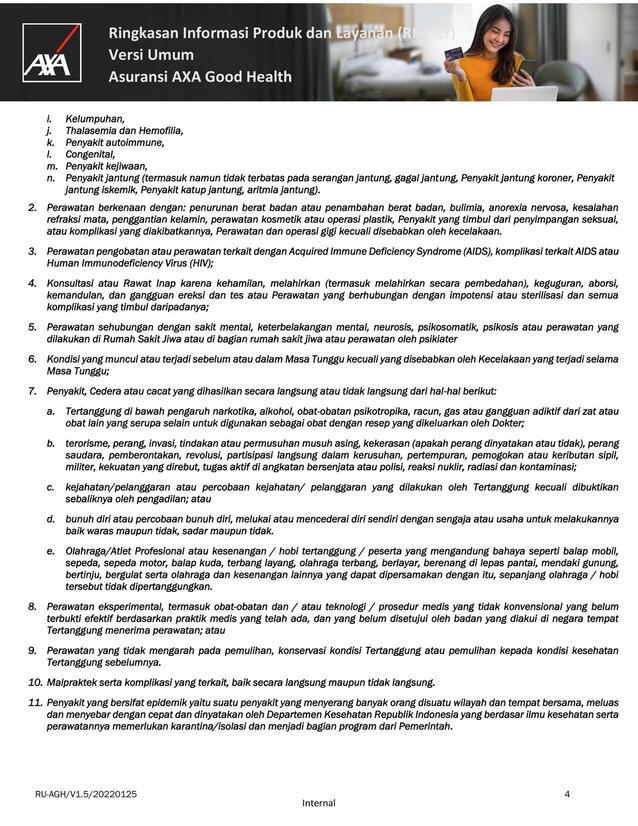 Asuransi AXA Good Health - AXA